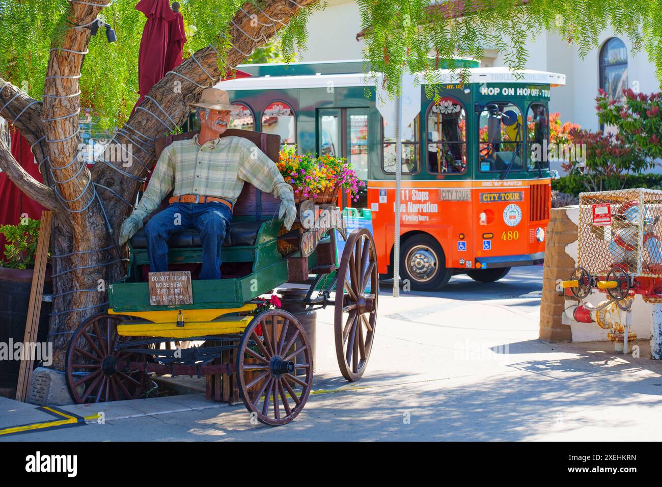 San Diego, California - April 16, 2024: Mannequin dressed in cowboy ...