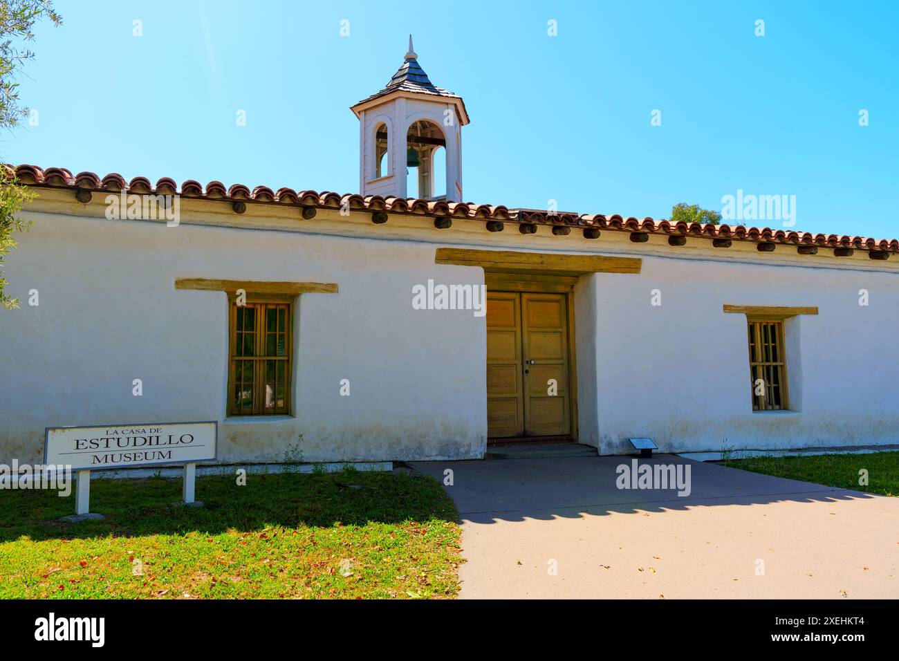San Diego, California - April 16, 2024: Casa de Estudillo Museum with ...