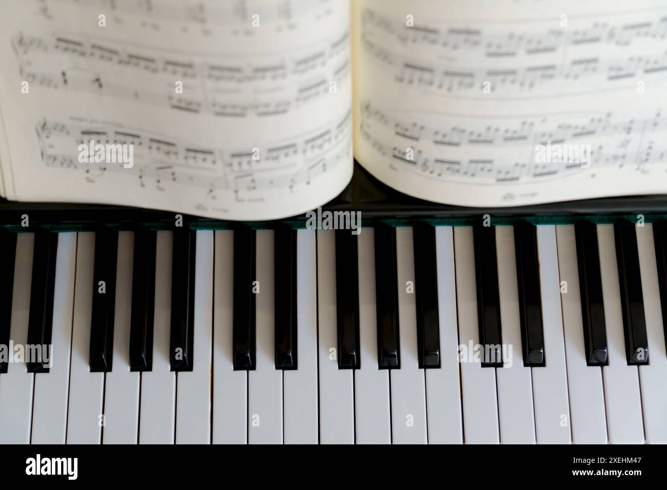 Piano keys close up perspective hi-res stock photography and images - Alamy