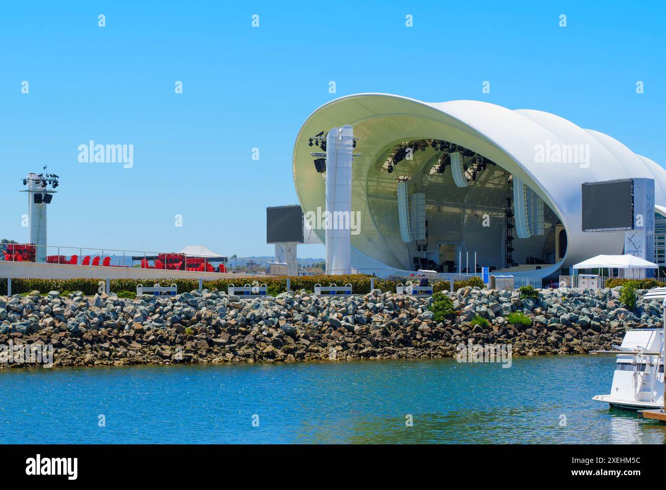 San Diego, California - April 16, 2024: Structures of Rady Shell at ...