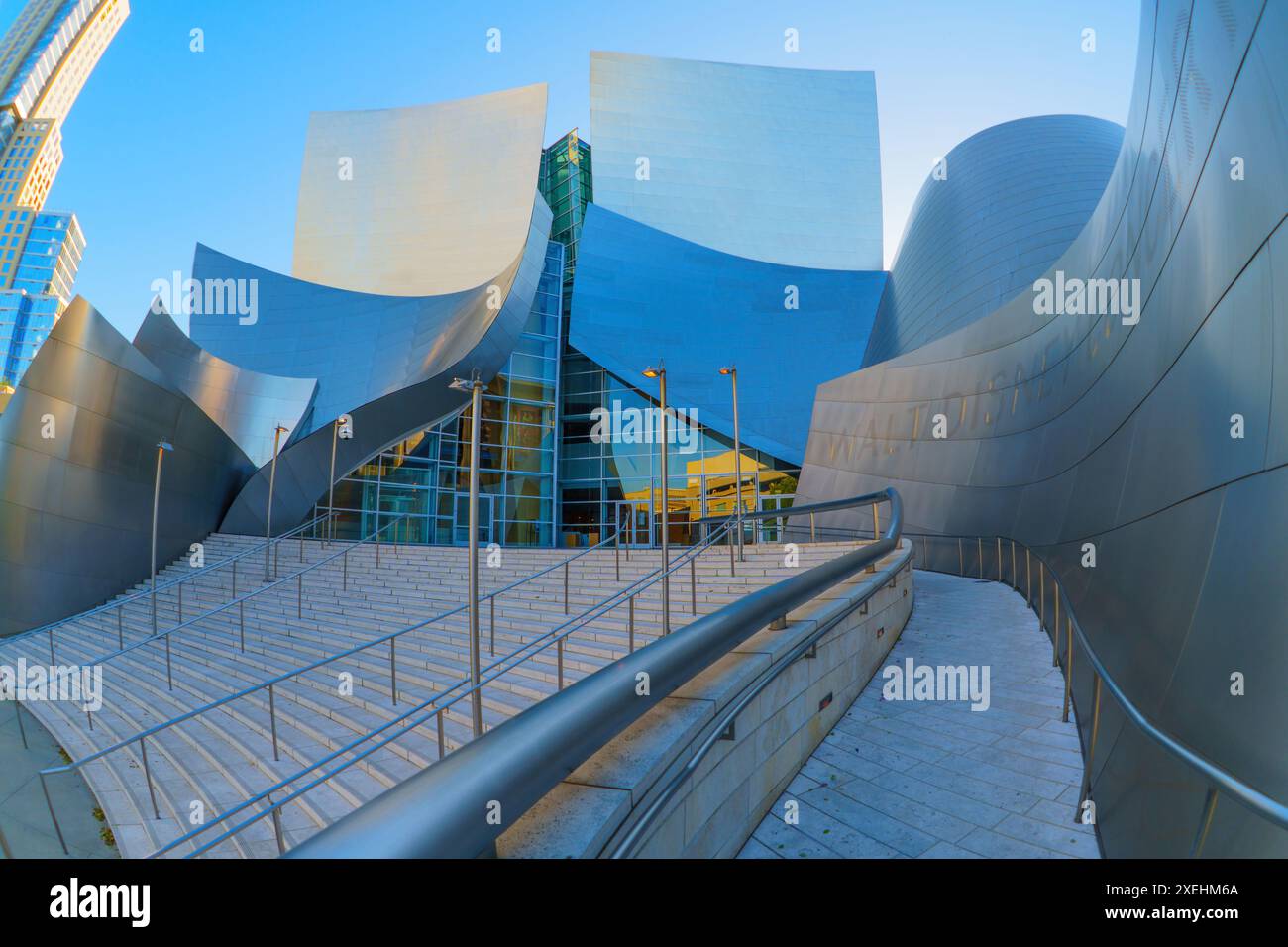 Los Angeles, California - April 10, 2024: Wide-angle view of the ...