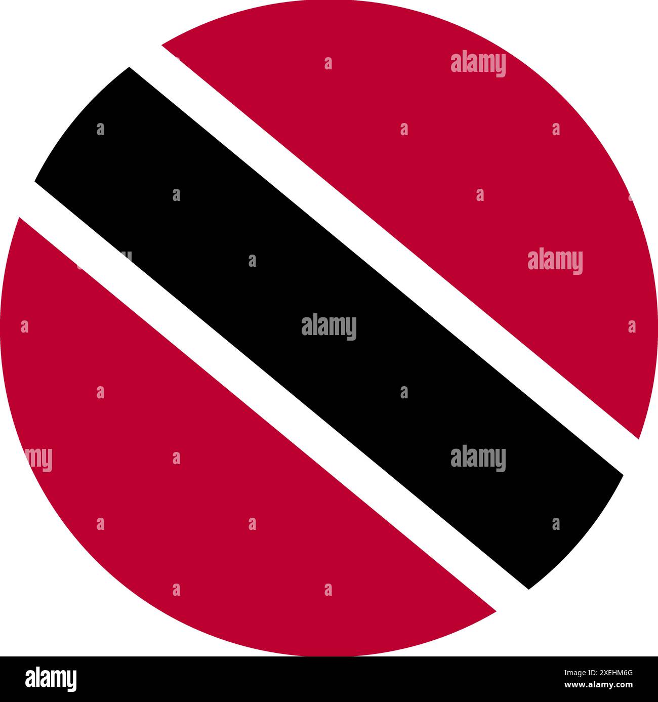 TRINIDAD Flag in circle vector illustration, official color, National ...