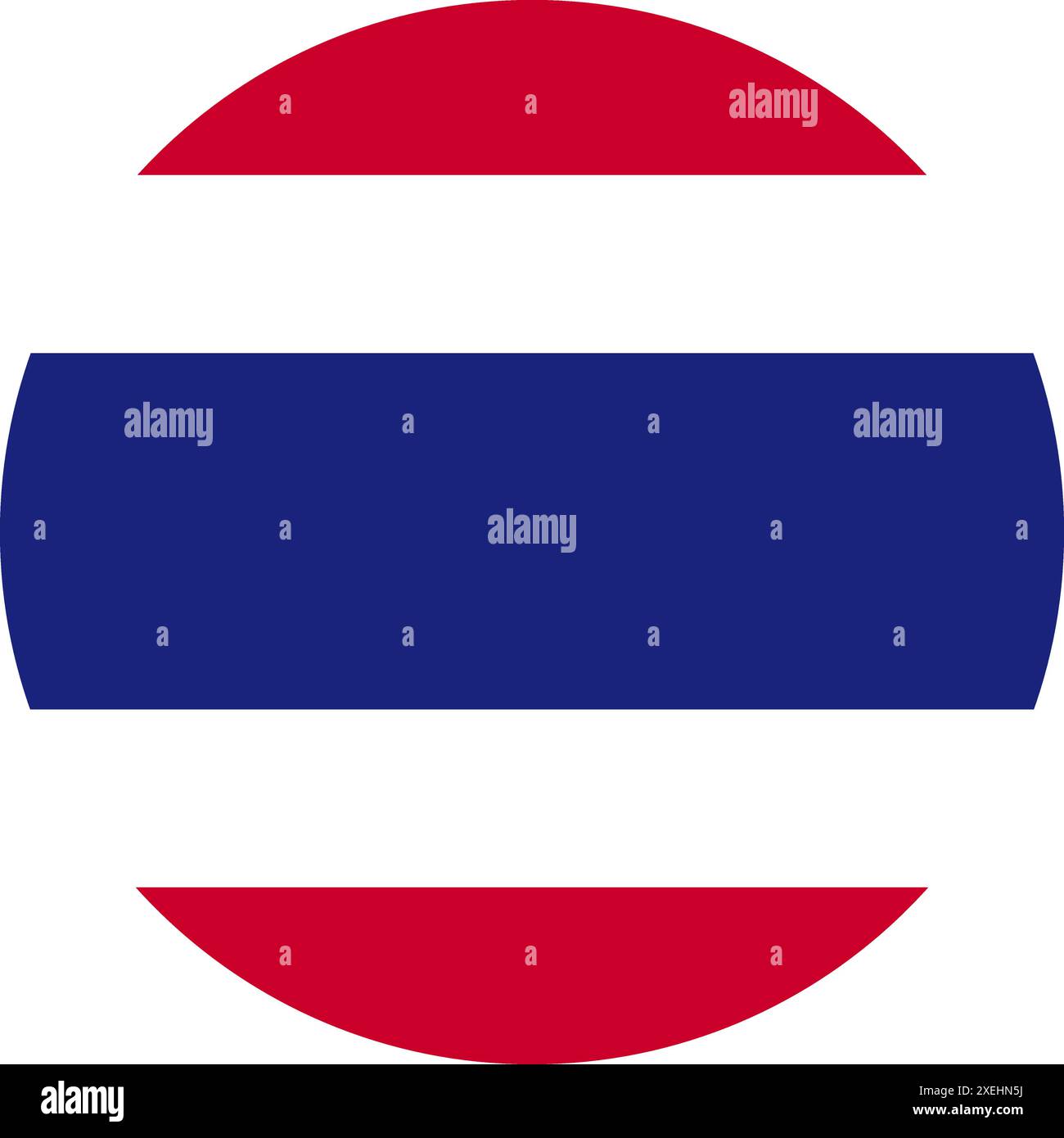 THAILAND Flag in circle vector illustration, official color, National ...