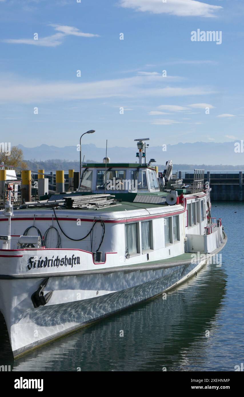 Motor ship Friedrichshafen, Germany Stock Photo - Alamy