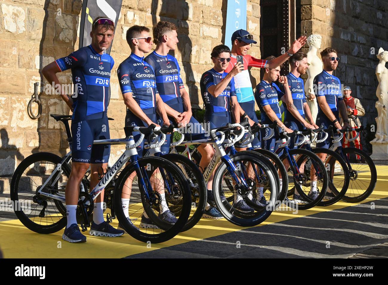 GROUPAMA-FDJ during team presentation Tour de France 2024 Grand Depart ...