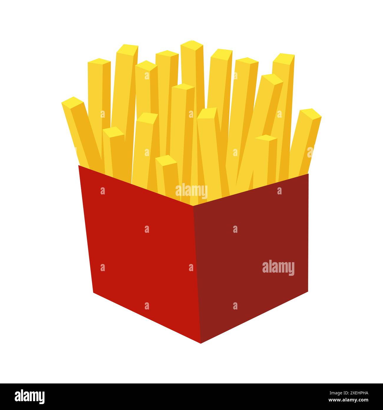 French fries potatoes in Stock Vector Images - Alamy