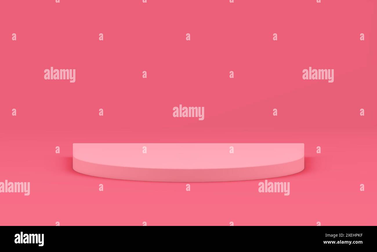 Pink 3d pedestal cosmetic advertising award arena platform basic ...