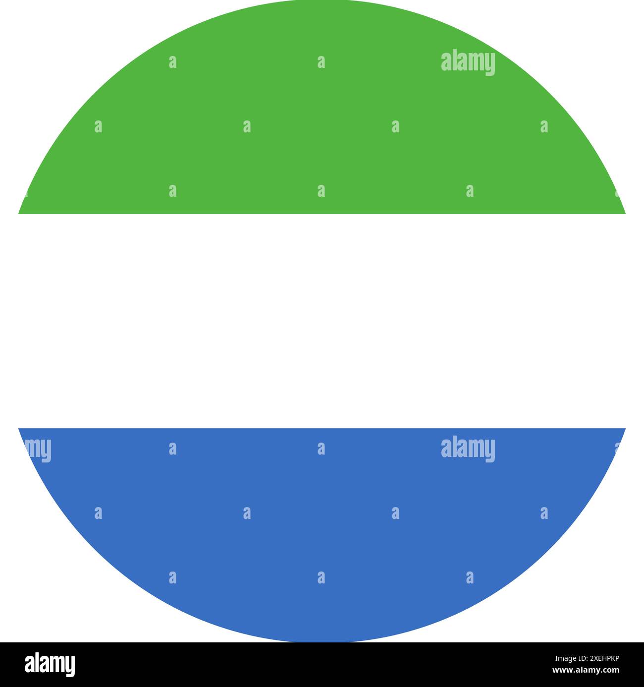 SIERRA LEONE Flag in circle vector illustration, official color ...