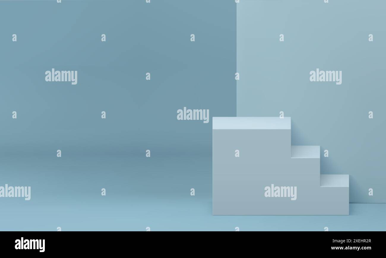 3d stairway steps ladder pedestal construction progress upstairs ...