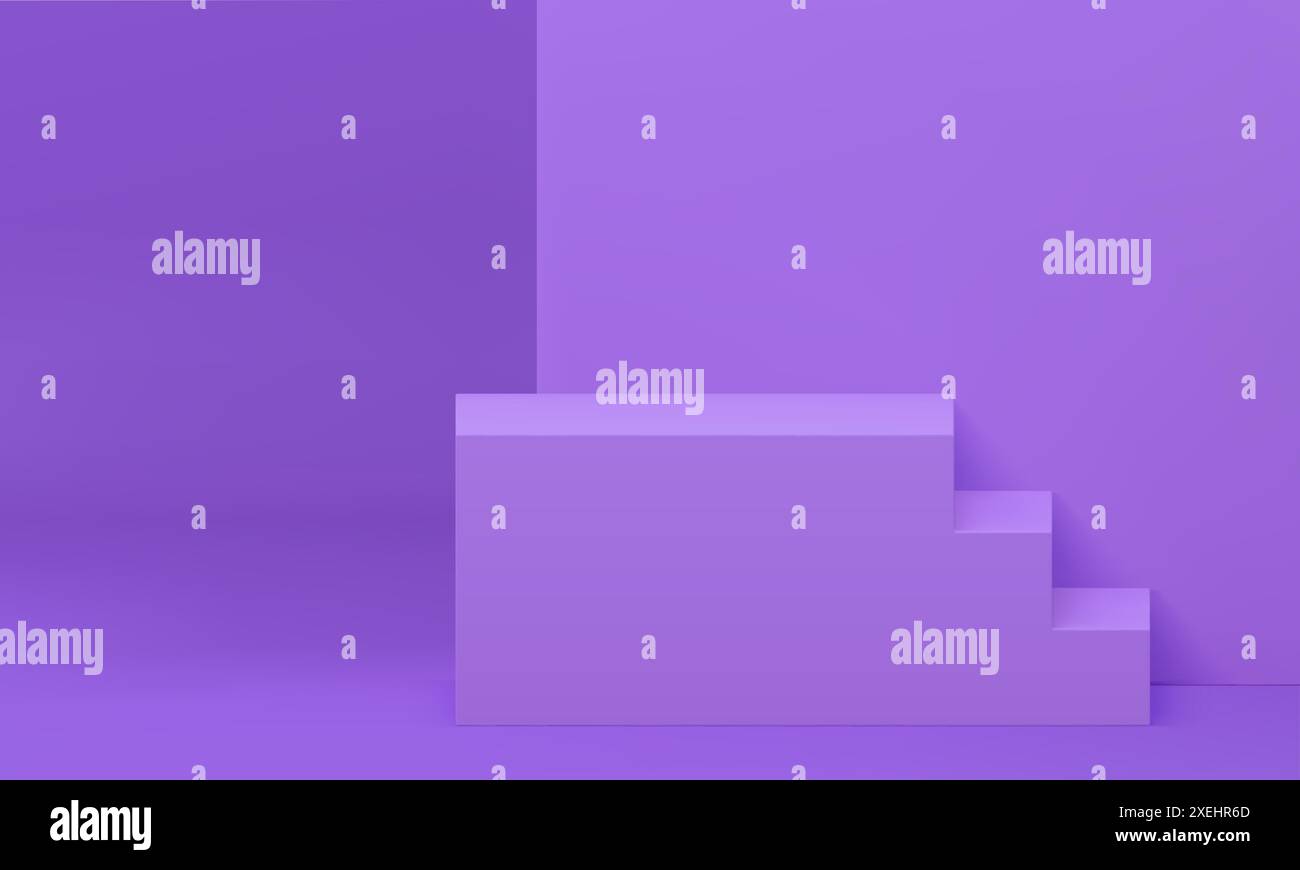 3d pedestal ladder of success basic foundation staircase steps ...