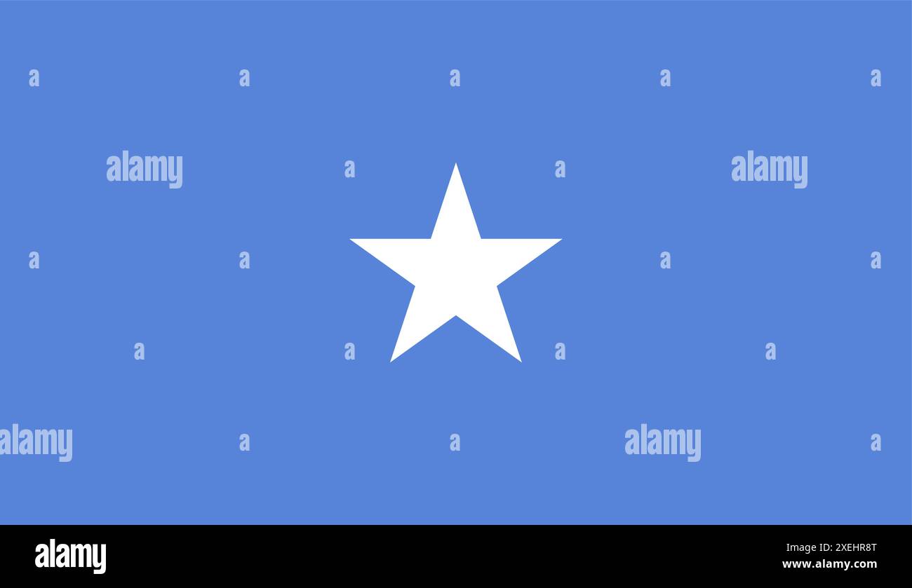 SOMALIA Flag vector illustration, official color, National flag, symbol ...