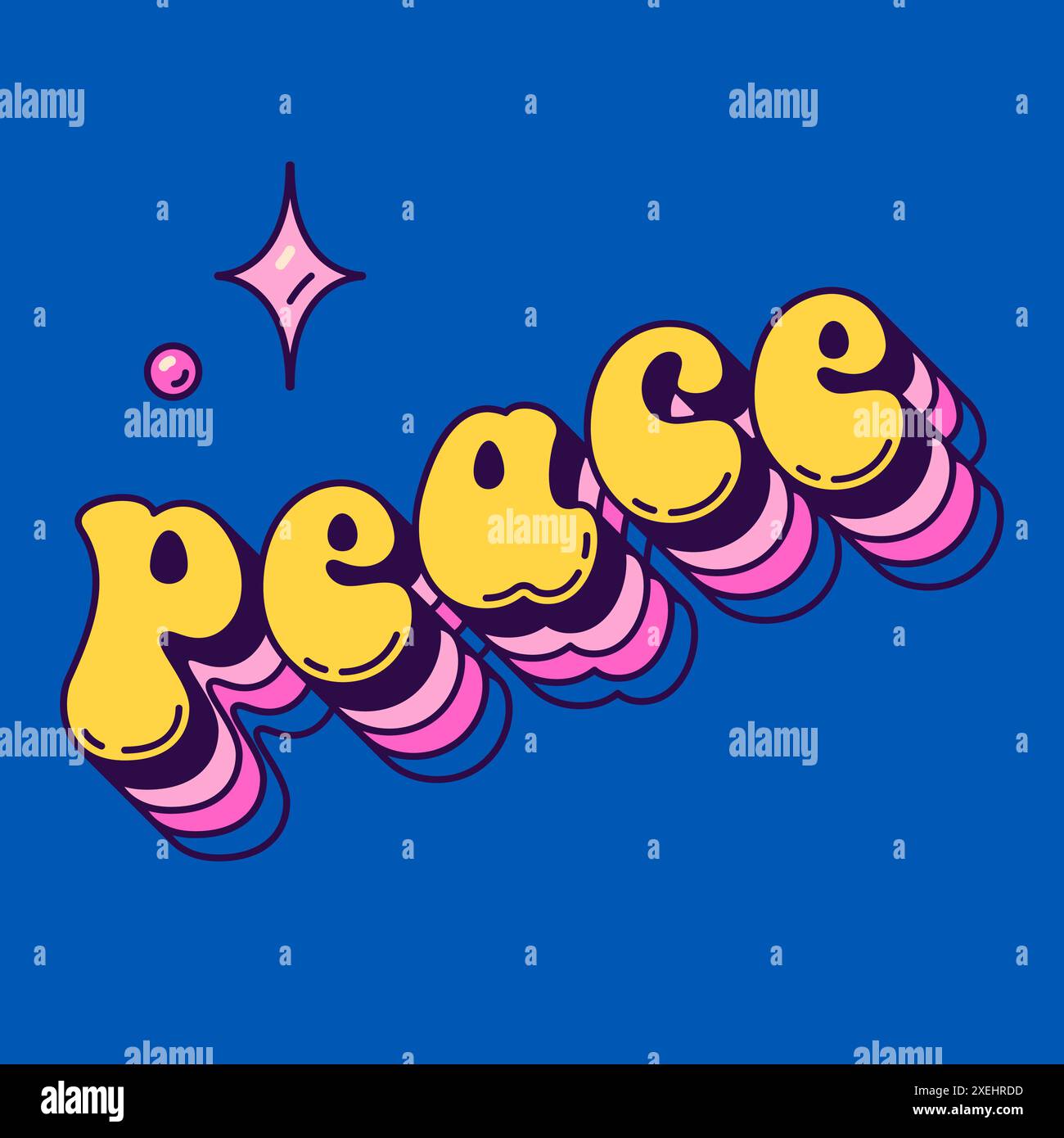 Peace lettering Stock Vector Images - Alamy