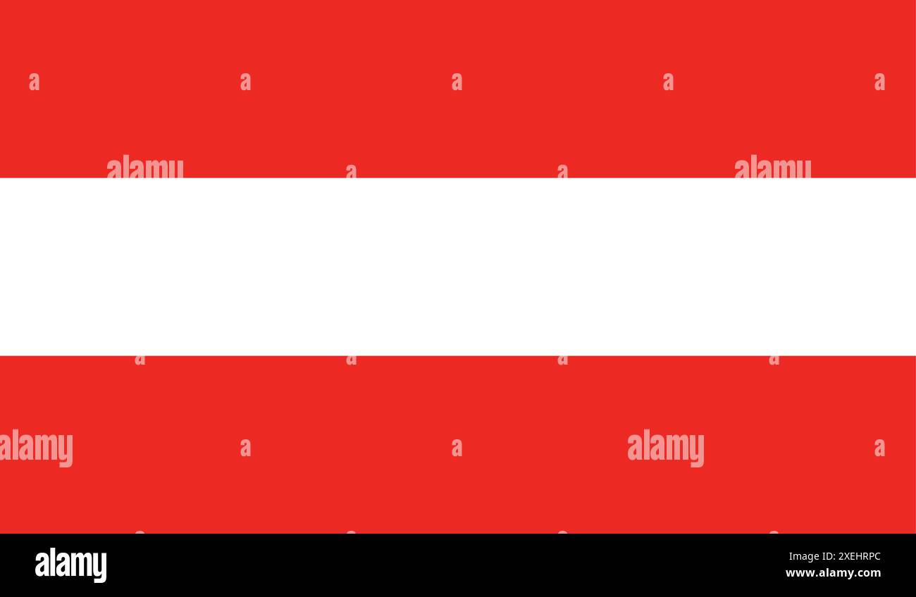 AUSTRIA Flag vector illustration, official color, National flag, symbol ...