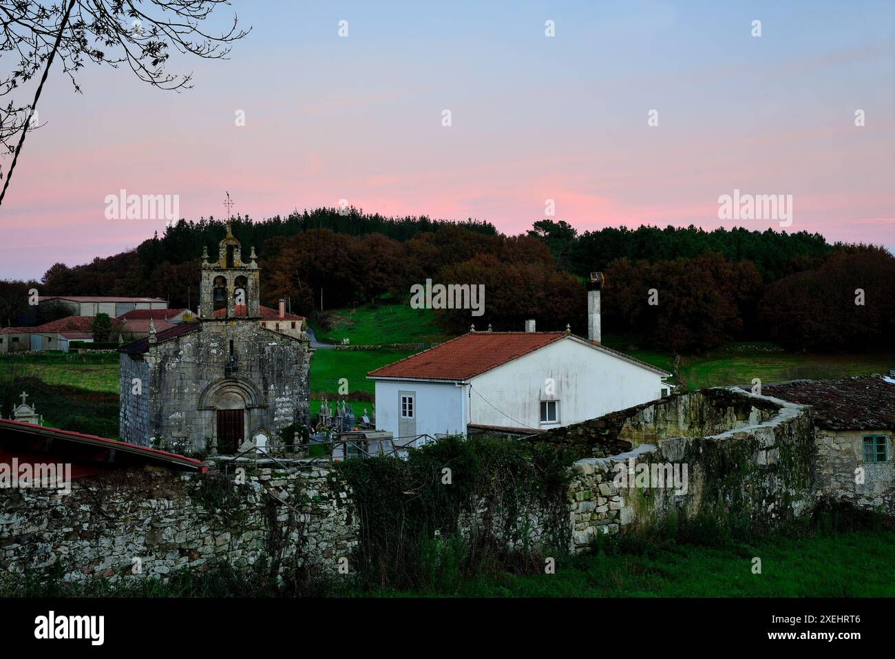 Church of Santa Maria of Taboada dos Freires, Taboada, Lugo, Spain ...
