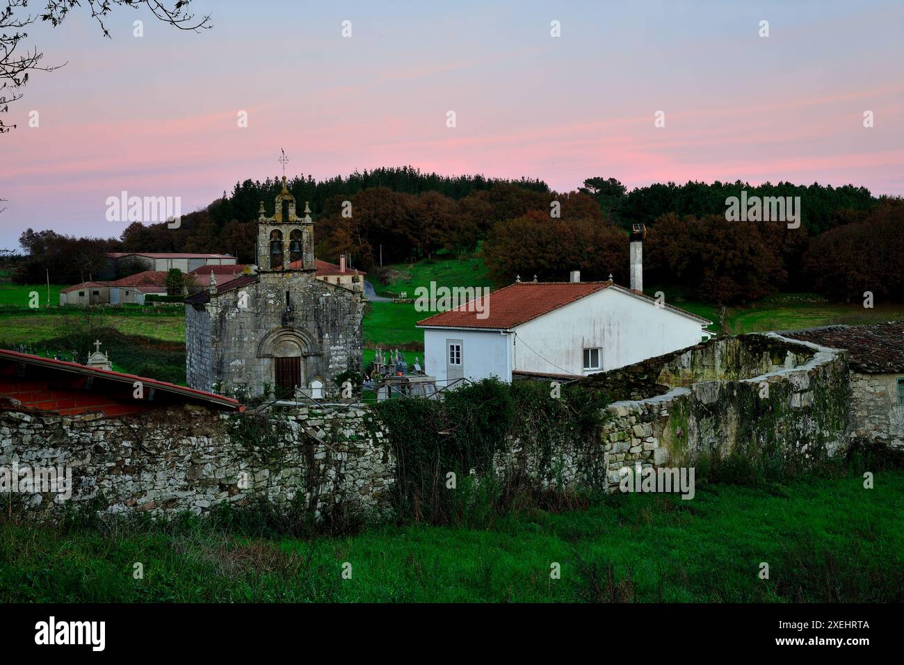Church of Santa Maria of Taboada dos Freires, Taboada, Lugo, Spain ...