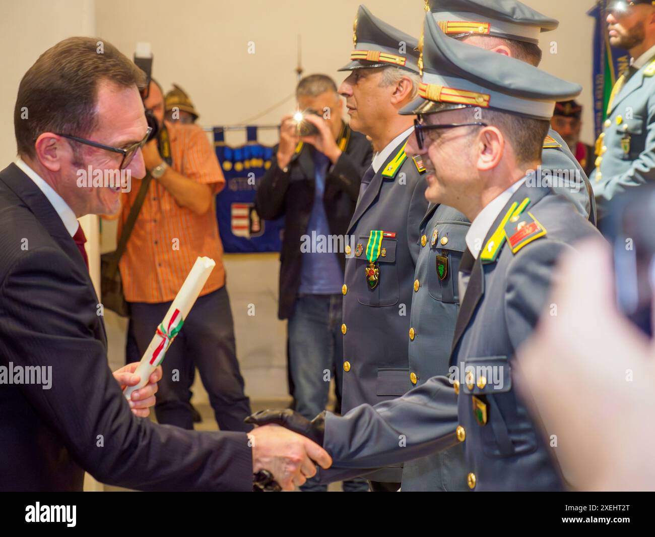 Cremona, Italy - June 26th 2024 Guardia di Finanza 250th Anniversary ...