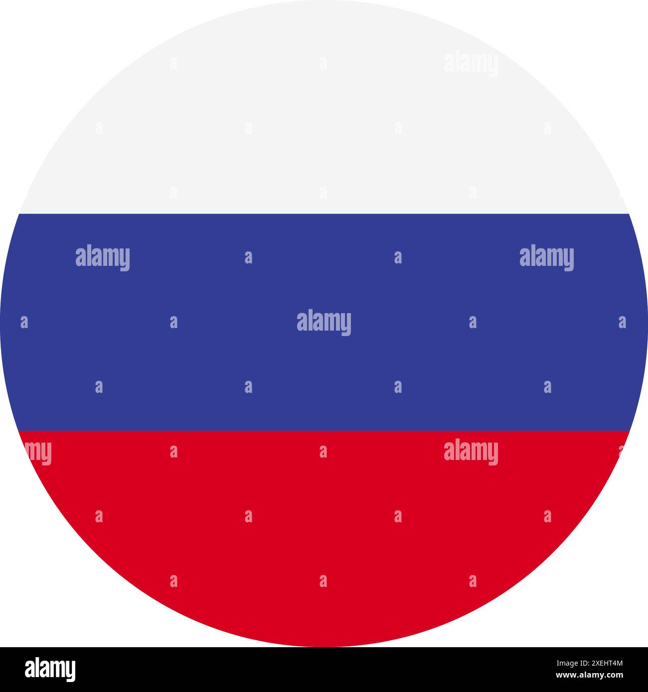 RUSSIA Flag in circle vector illustration, official color, National ...