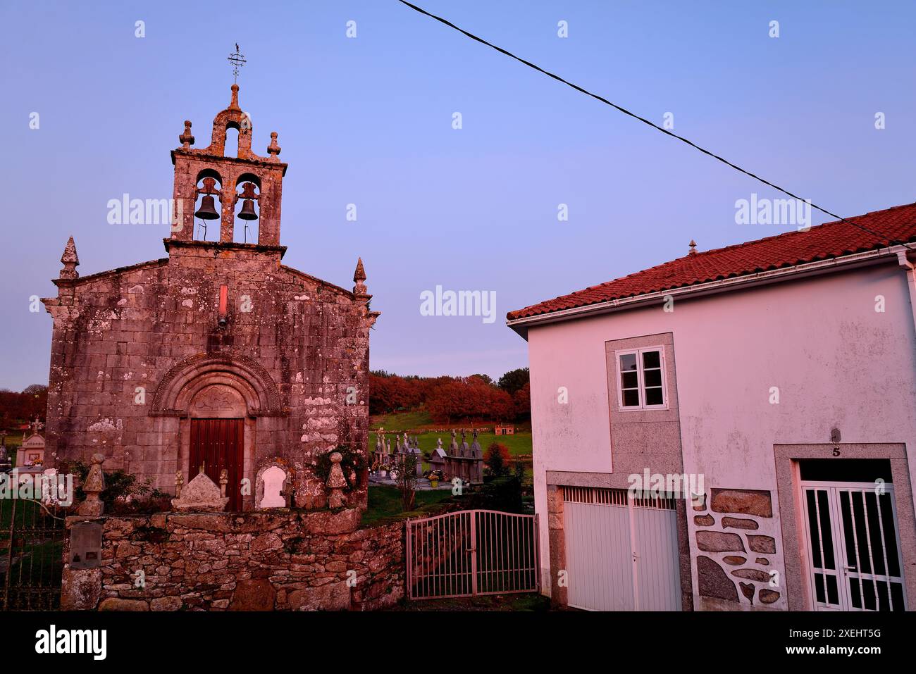 Church of Santa Maria of Taboada dos Freires, Taboada, Lugo, Spain ...