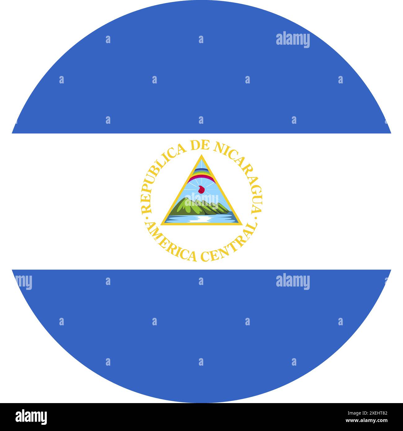 Nicaragua flag in vector Stock Vector Images - Alamy
