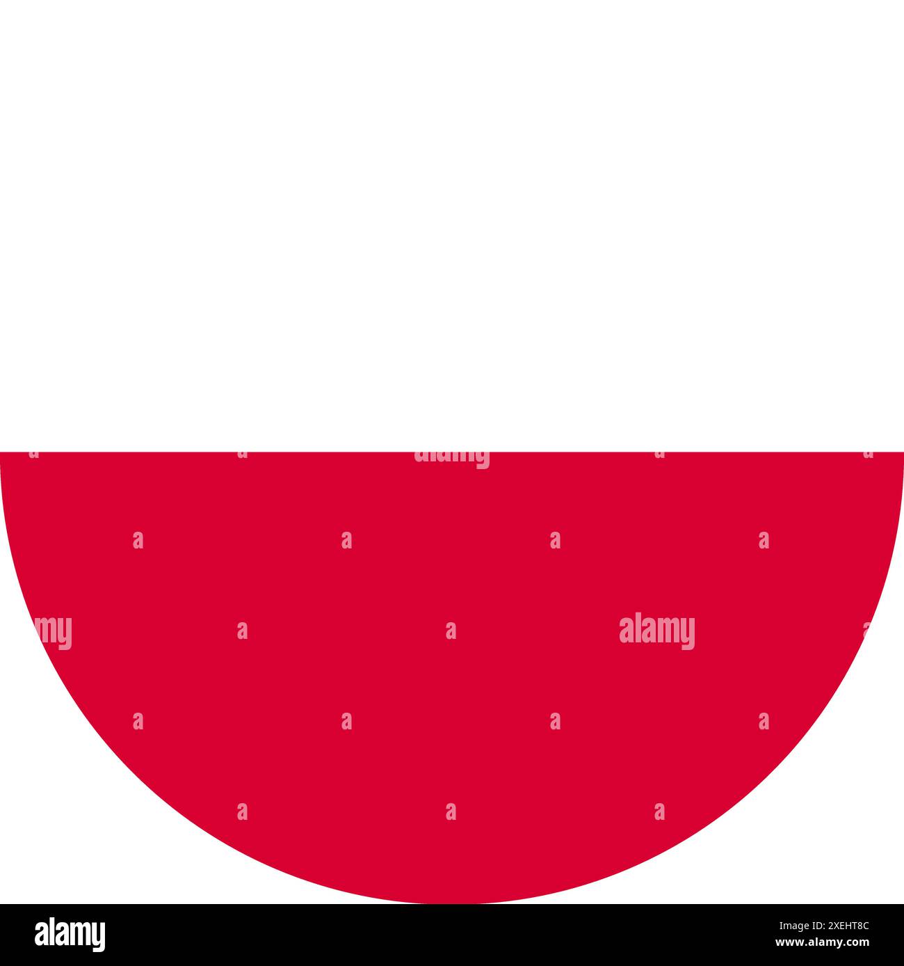 POLAND Flag in circle vector illustration, official color, National ...