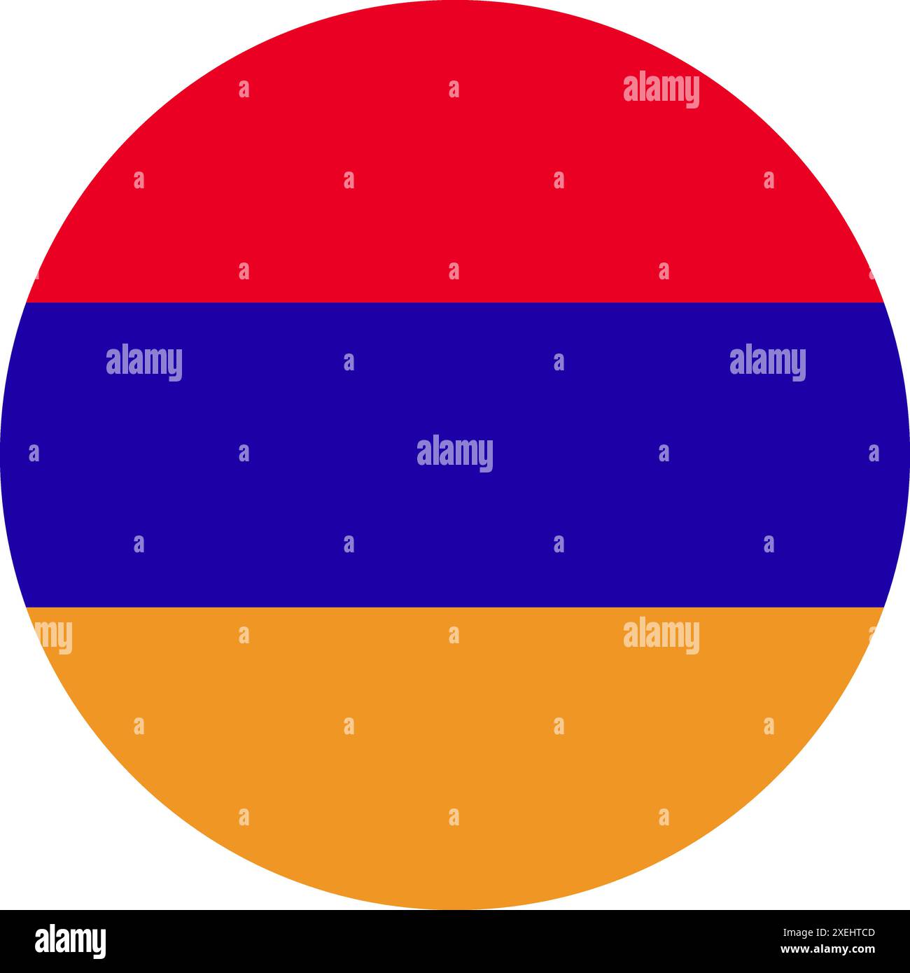 ARMENIA Flag in circle vector illustration, official color, National ...