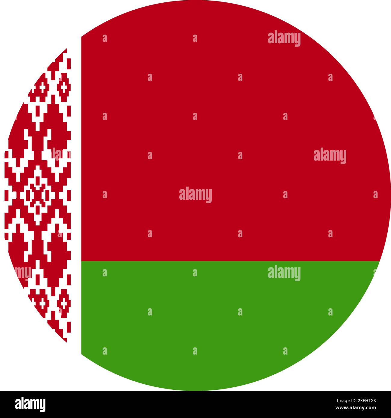 BELARUS Flag in circle vector illustration, official color, National ...