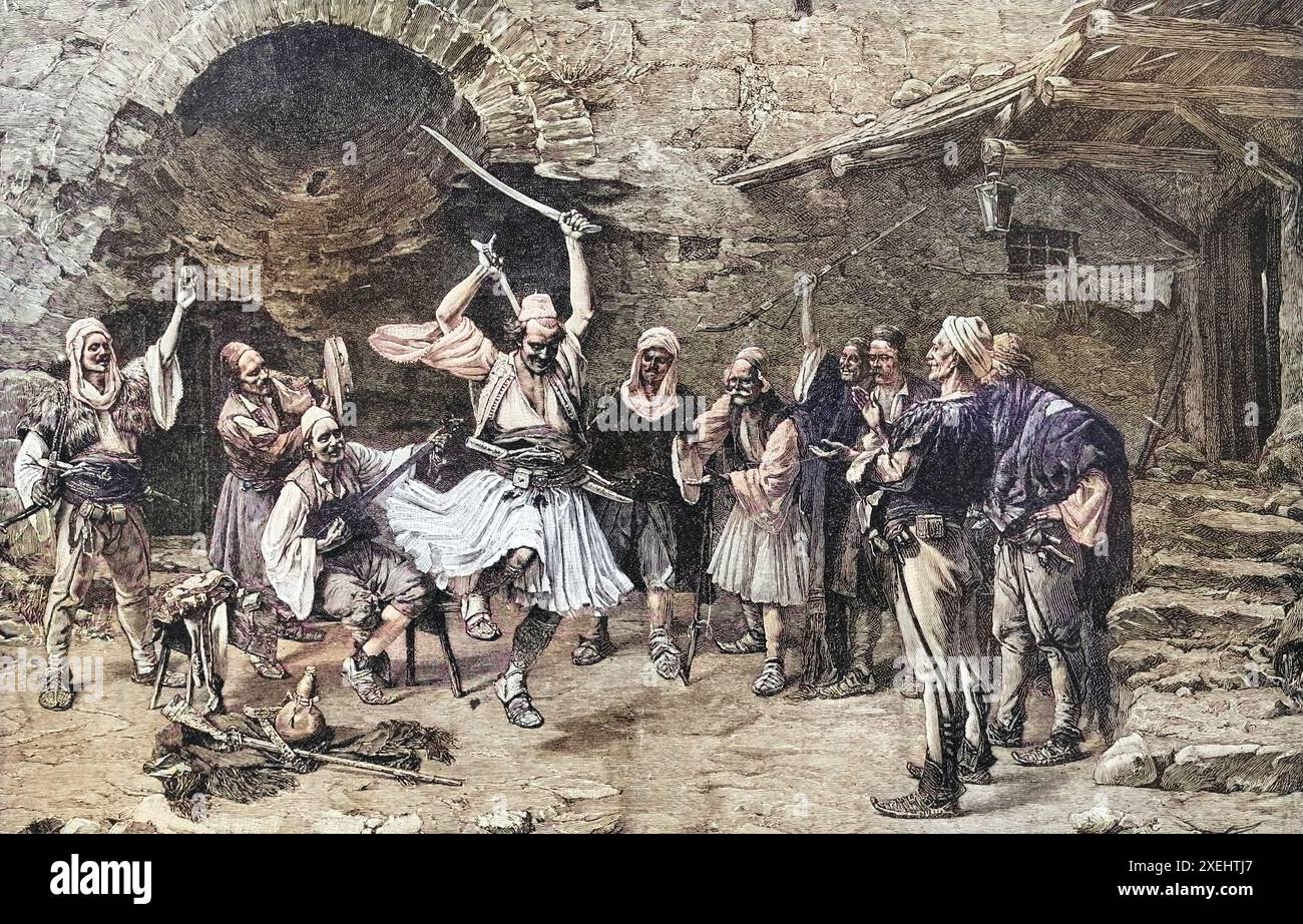 SEMIBARBARISM ILLUSTRATED THE NORTH AFRICAN MANNER. Sword Dance of the ...