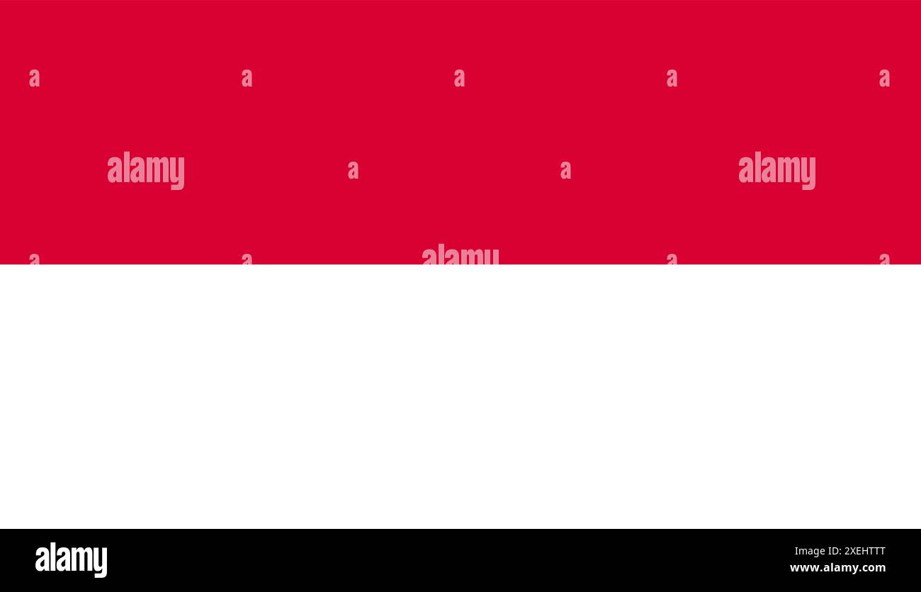 MONACO Flag vector illustration, official color, National flag, symbol ...