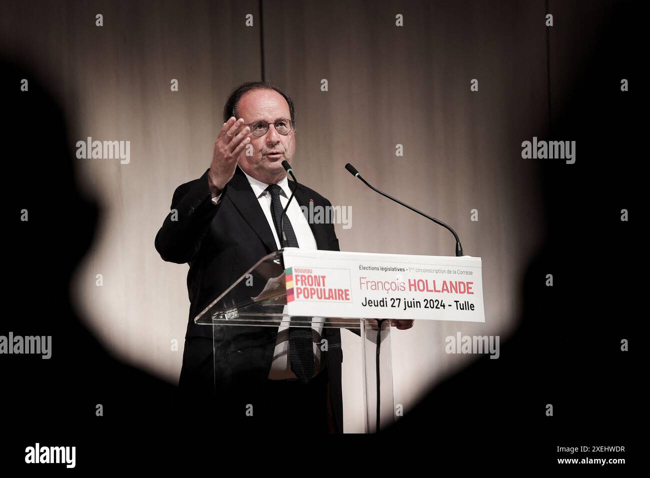 Former French president member of French left-wing Socialist Party (PS ...