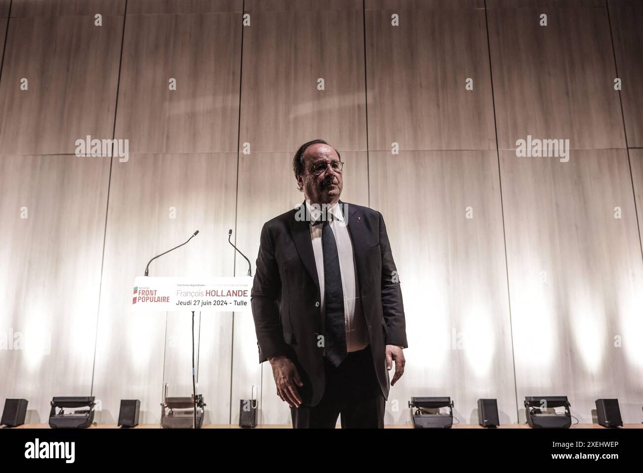 Former French president member of French left-wing Socialist Party (PS ...