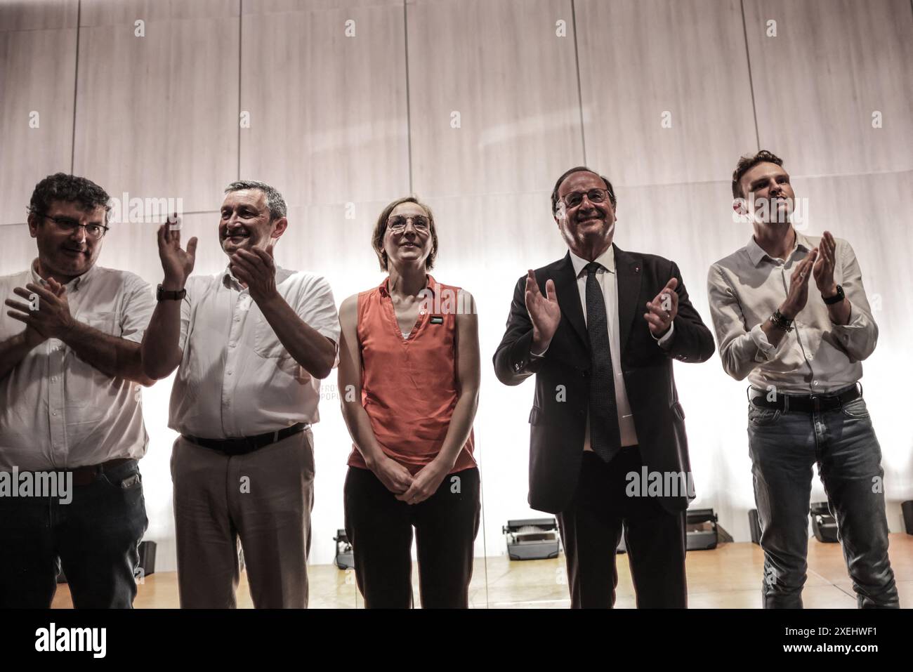 Former French president member of French left-wing Socialist Party (PS ...