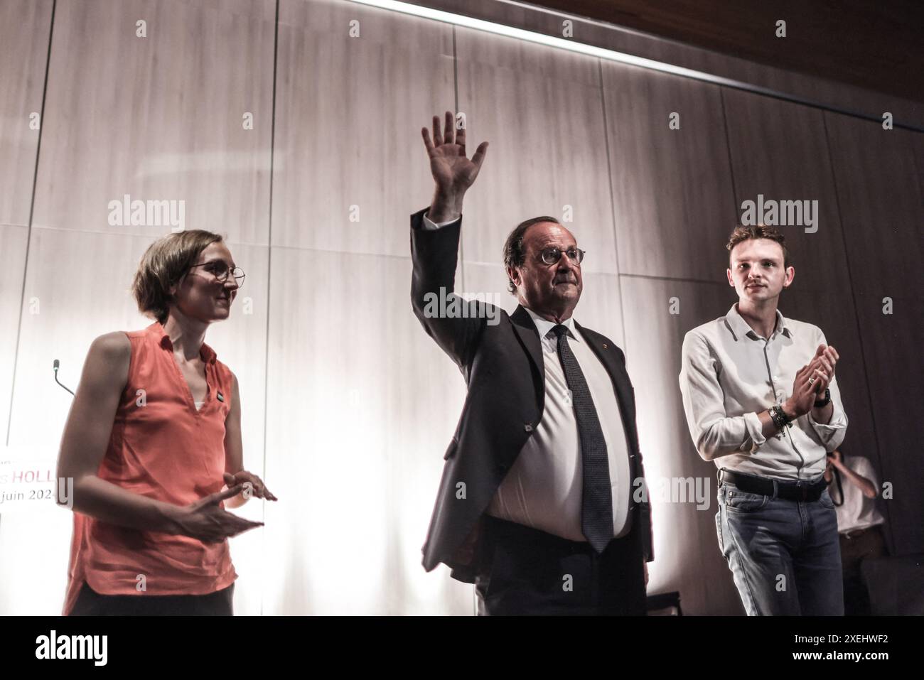 Former French president member of French left-wing Socialist Party (PS ...