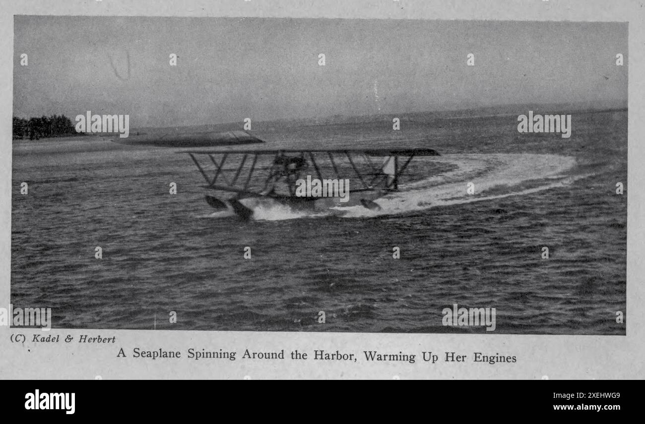A seaplane warming up her engine from Hunting the German shark : the ...