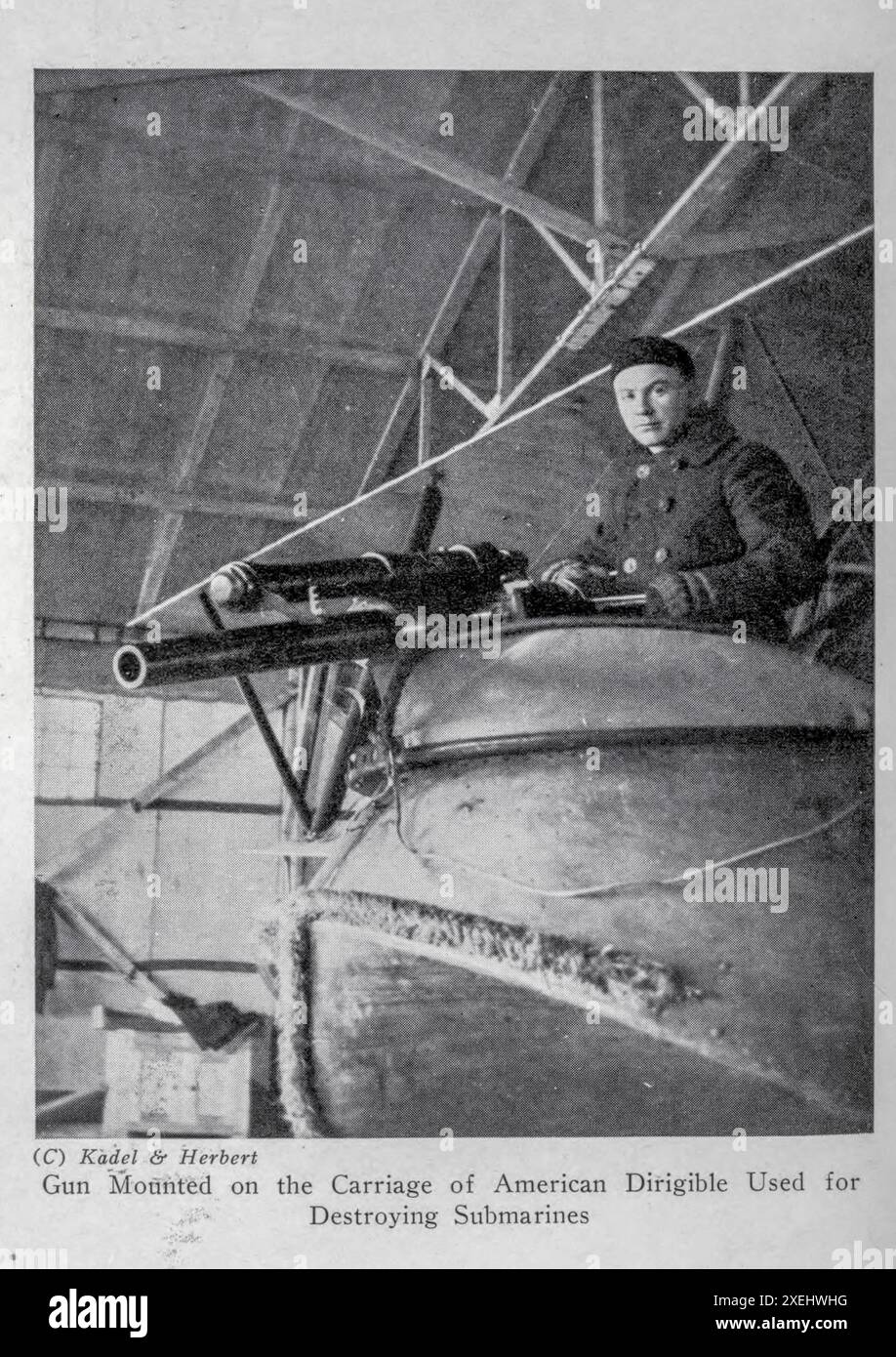 Gun Mounted on the Carriage of American Dirigible Used for Destroying ...