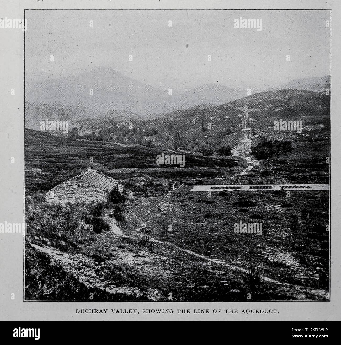 DUCHRAY VALLEY, SHOWING THE LINE OF THE AQUEDUCT from the Article THE ...
