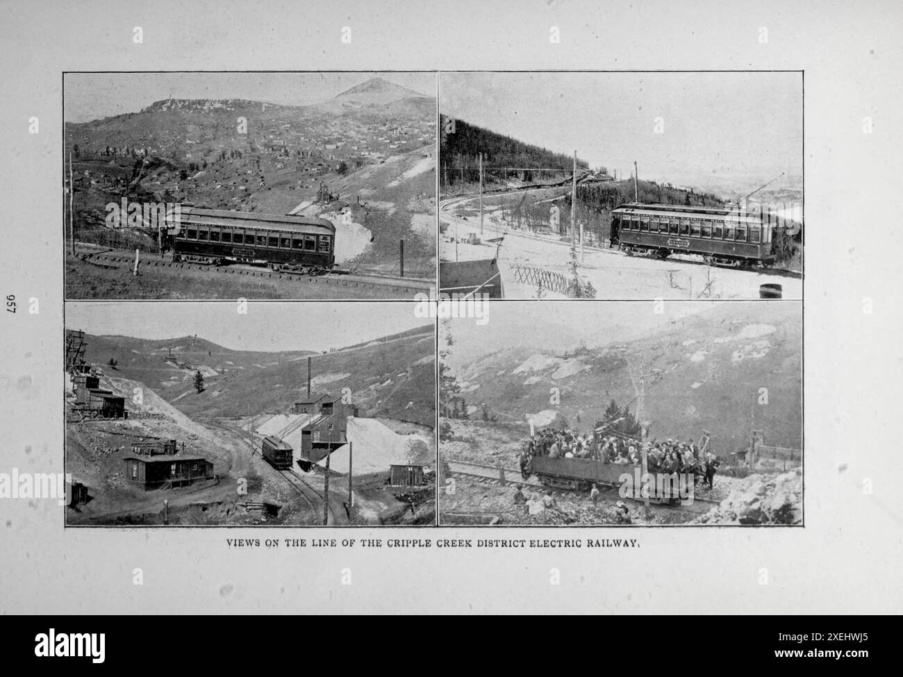 Cripple Creek District electric railway lines from the Article ...