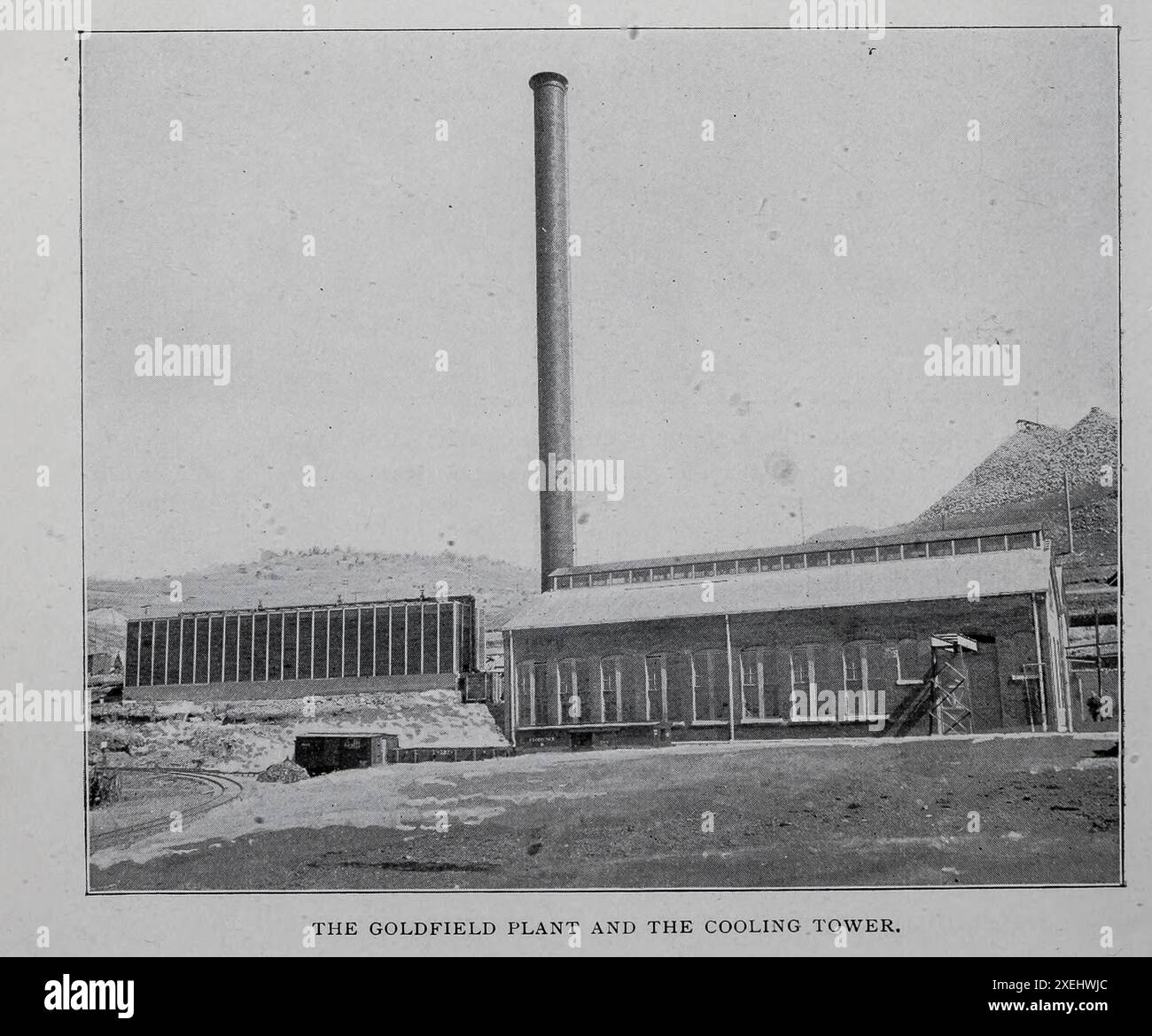 THE GOLDFIELD PLANT AND THE COOLING TOWER.from the Article ELECTRICITY ...