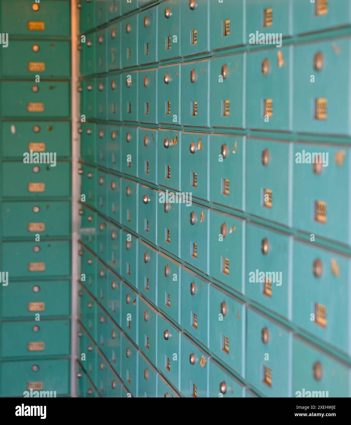 The post office building with mailboxes Stock Photo - Alamy