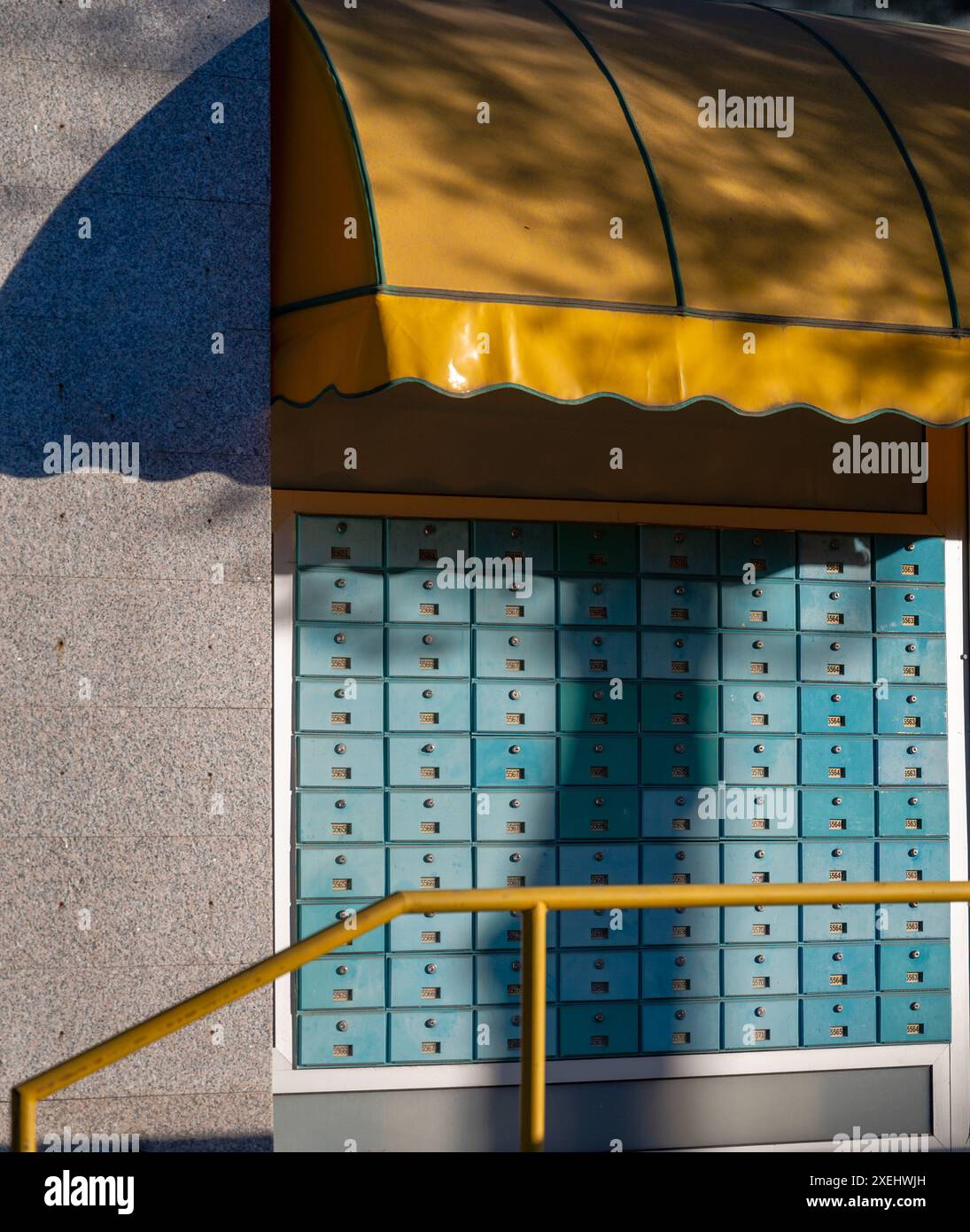 The post office building with mailboxes Stock Photo - Alamy