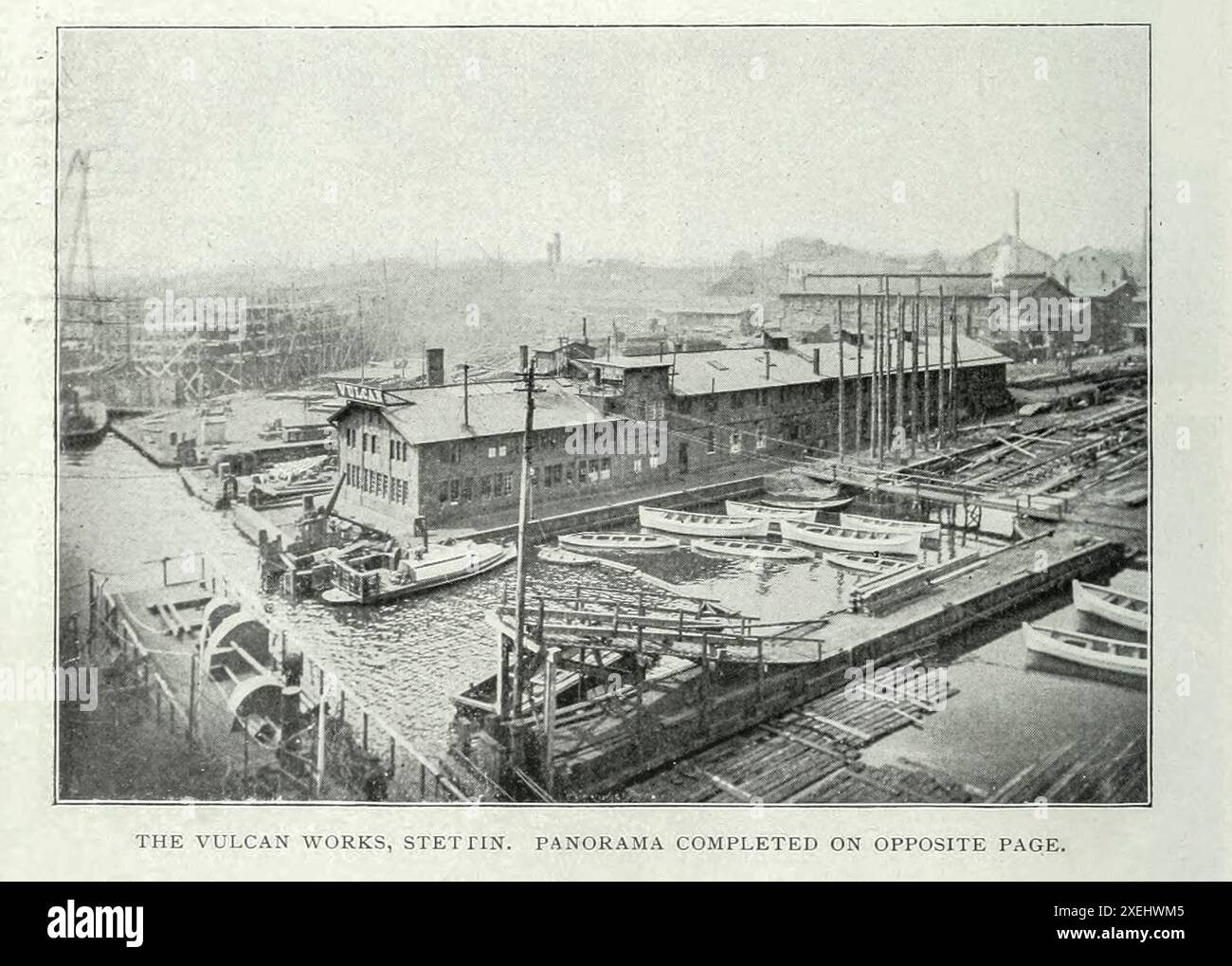 the Vulcan Works, Stettin [Szczecin] from the Article THE DEVELOPMENT OF GERMAN SHIP-BUILDING ...