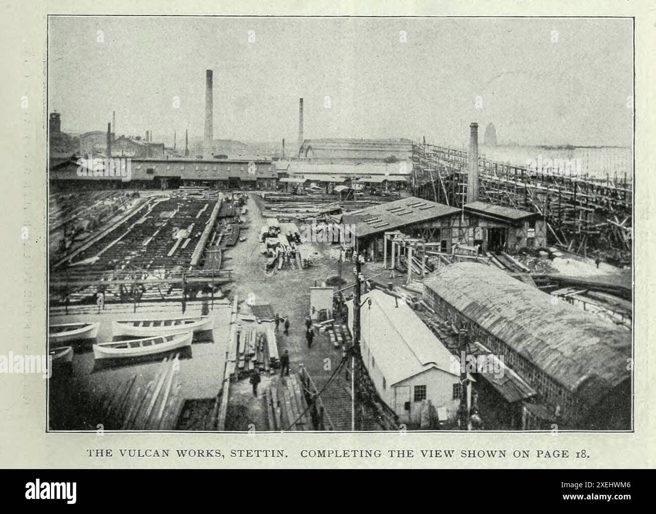 the Vulcan Works, Stettin from the Article THE DEVELOPMENT OF GERMAN SHIP-BUILDING. By Rudolph ...