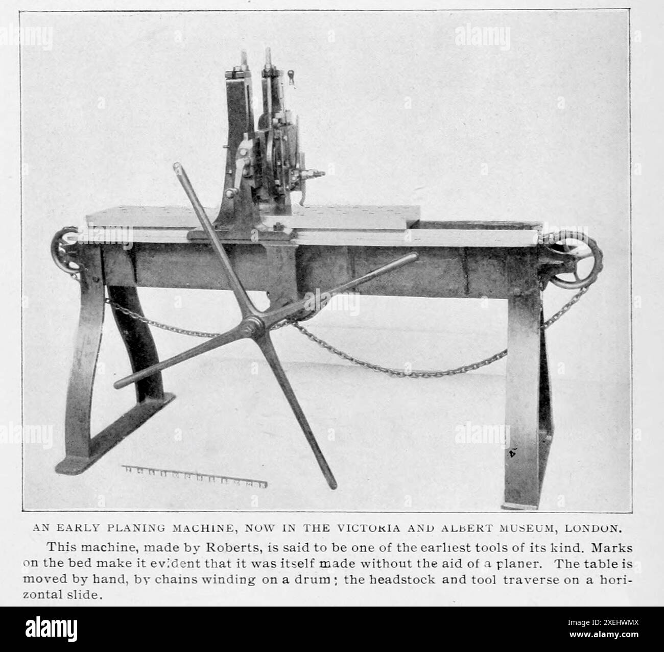AN EARLY PLANING MACHINE, NOW IN THE VICTORIA AND ALBERT MUSEUM, LONDON ...