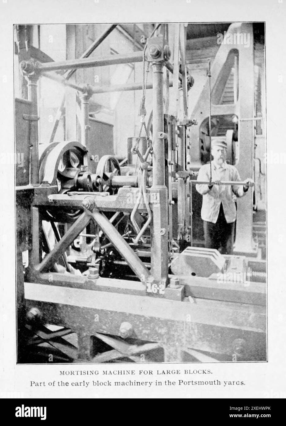 Mortising Machine for large blocks, Portsmouth Yards from the Article ...