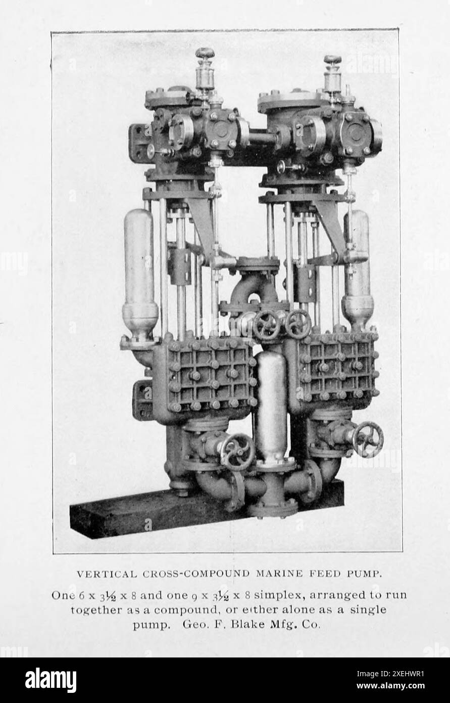 Vertical cross compound Marine feed pump from the Article THE USE OF ...