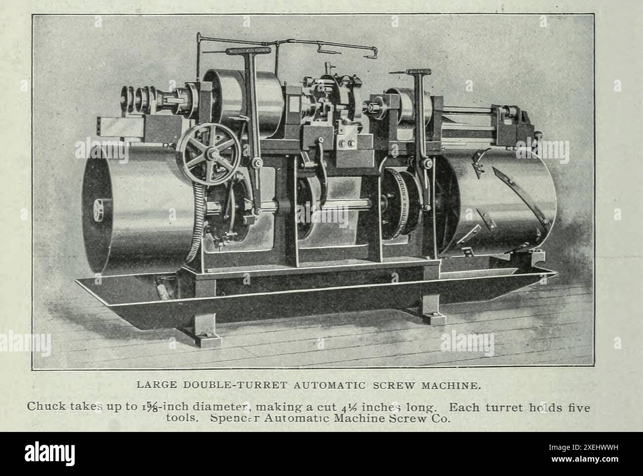 LARGE DOUBLE-TURRET AUTOMATIC SCREW MACHINE. by Spencer Automatic ...