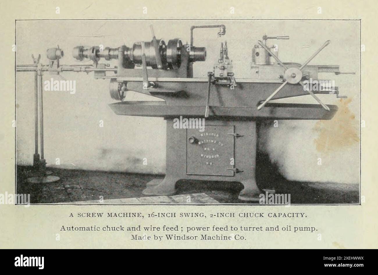 A SCREW MACHINE, 16-INCH SWING, 2-INCH CHUCK CAPACITY. Automatic chuck ...