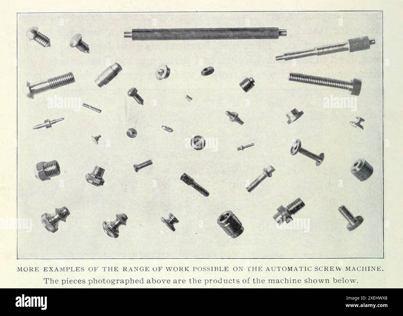 EXAMPLES OF THE RANGE OF WORK POSSIBLE ON THE AUTOMATIC SCREW MACHINE ...