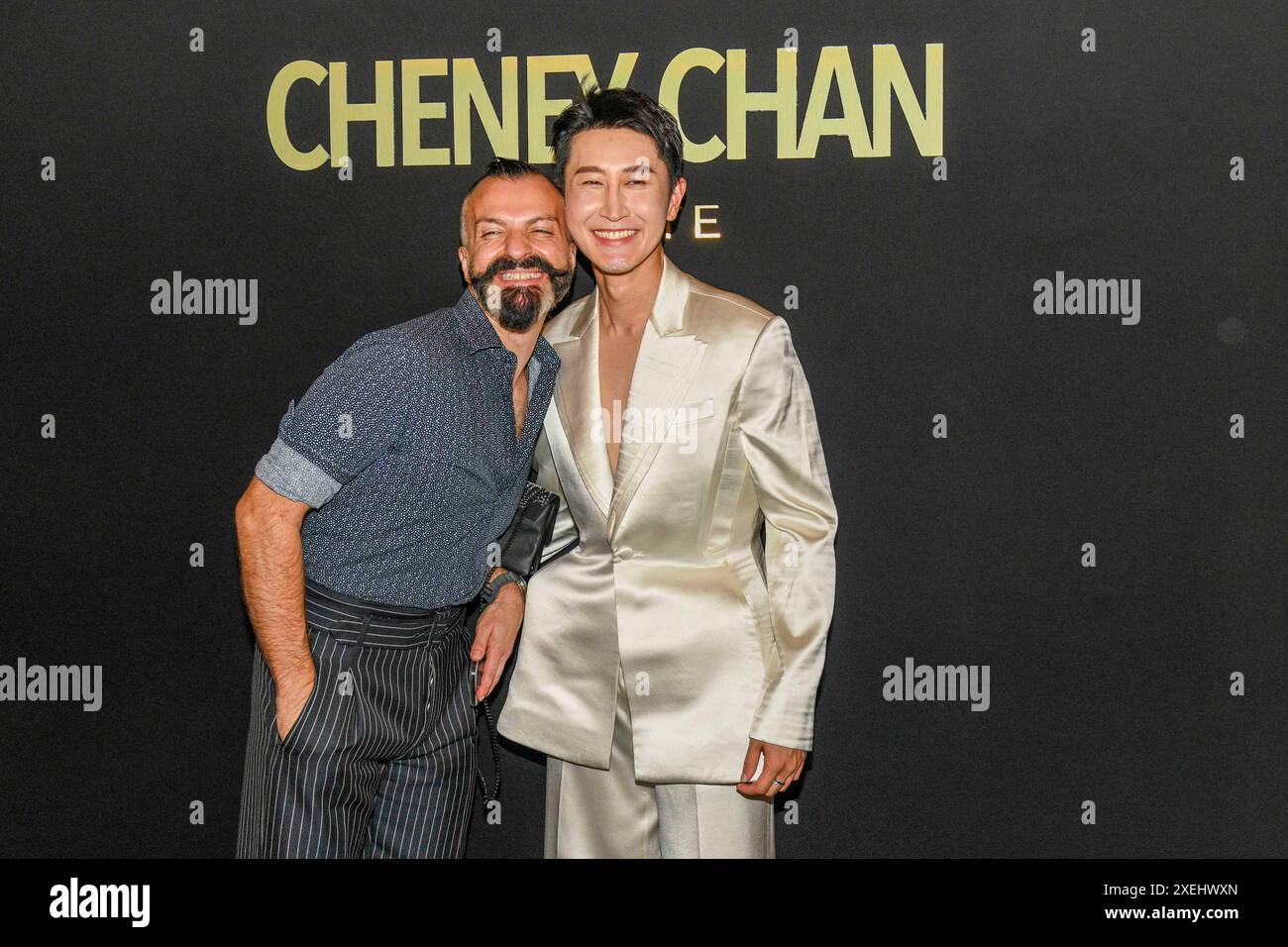 Paris, France. 27th June, 2024. Julien Fournié and Cheney Chan attend ...