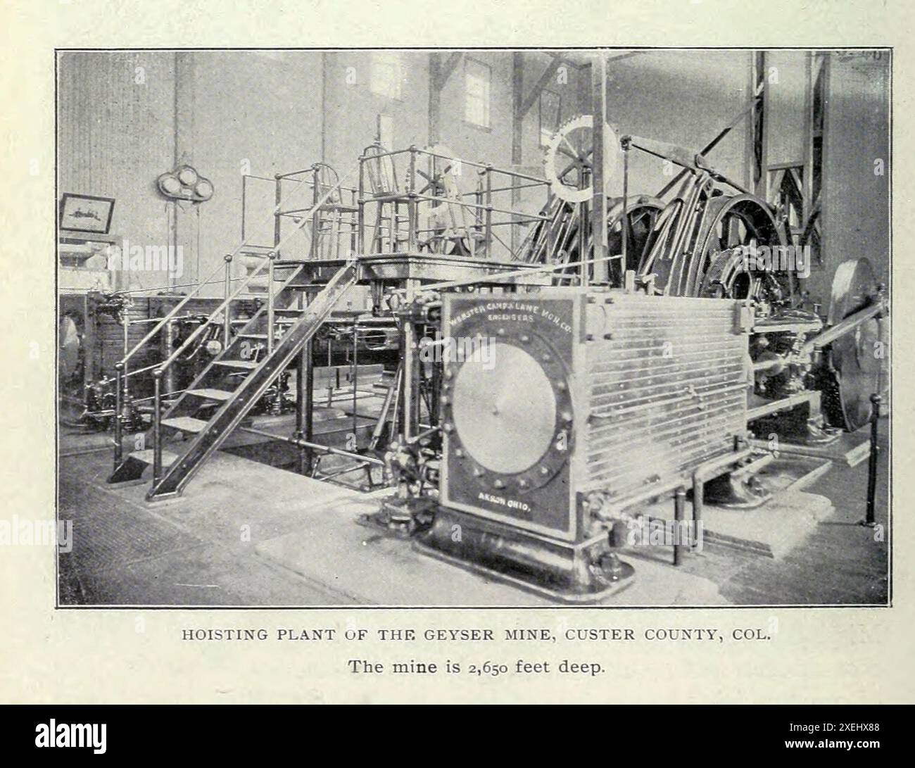 HOISTING PLANT OF THE GEYSER MINE. CUSTER COUNTY, COL. The mine is ...