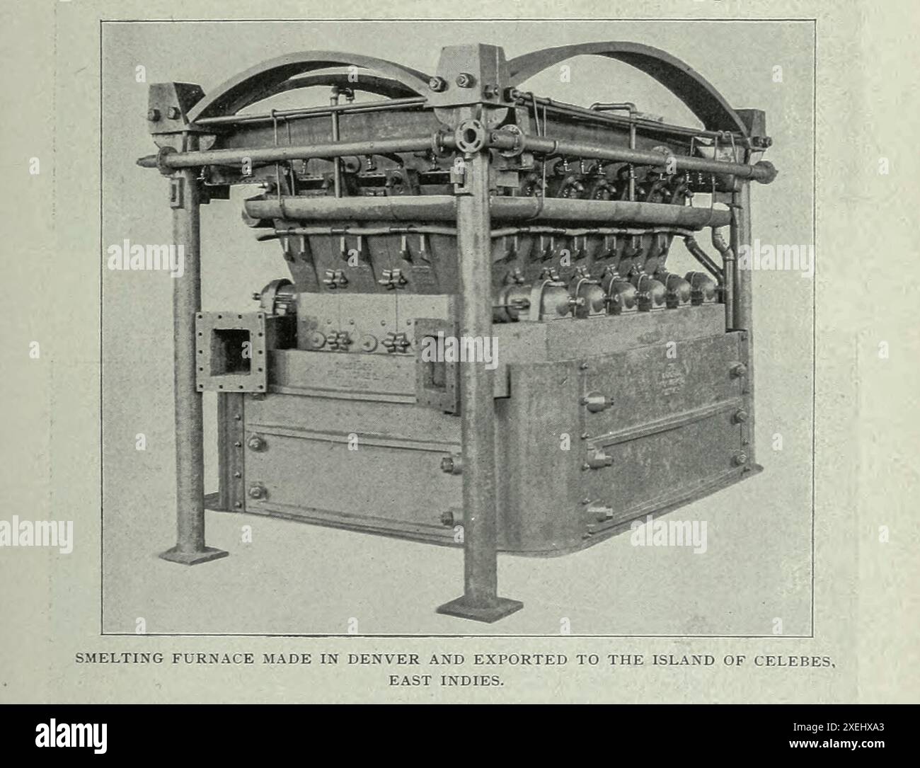 SMELTING FURNACE MADE IN DENVER AND EXPORTED TO THE ISLAND OF CELEBES ...